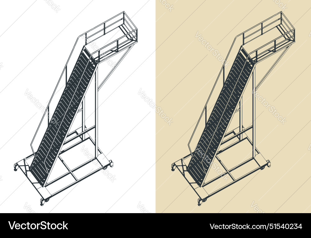 Mobile work platform Royalty Free Vector Image