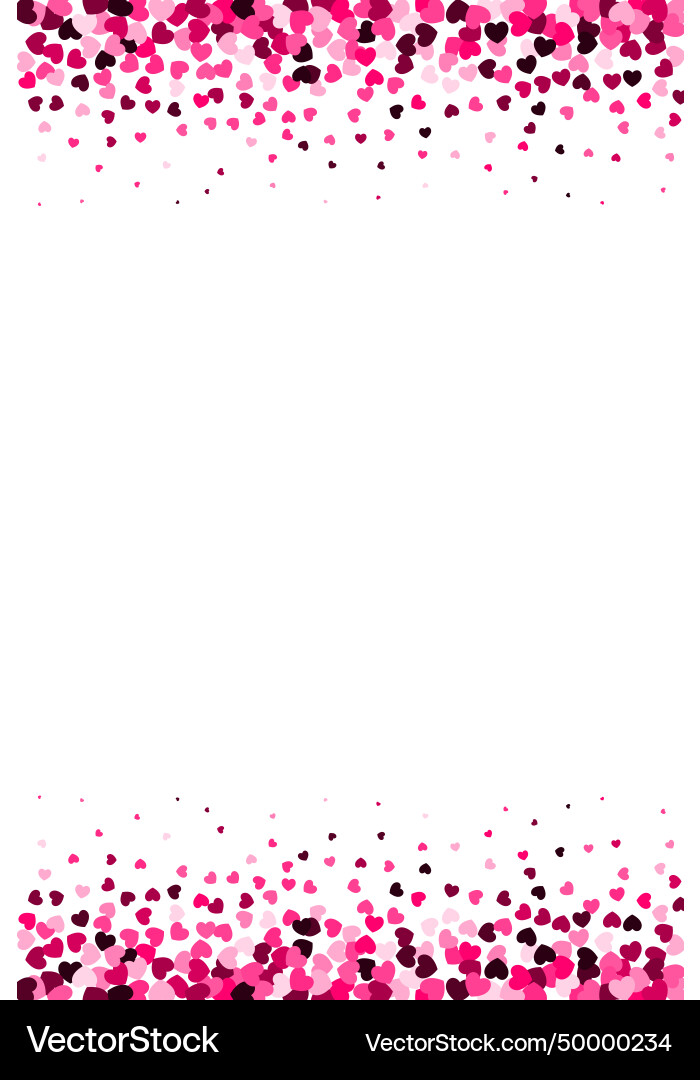 Pink heart borders graphics Royalty Free Vector Image