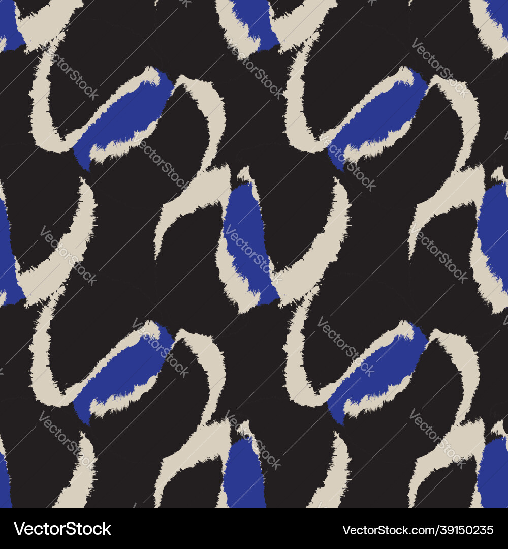 Brush stroke fur seamless pattern Royalty Free Vector Image