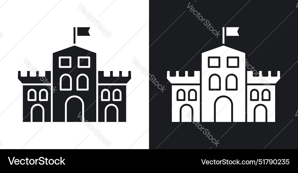 Castle icon Royalty Free Vector Image - VectorStock