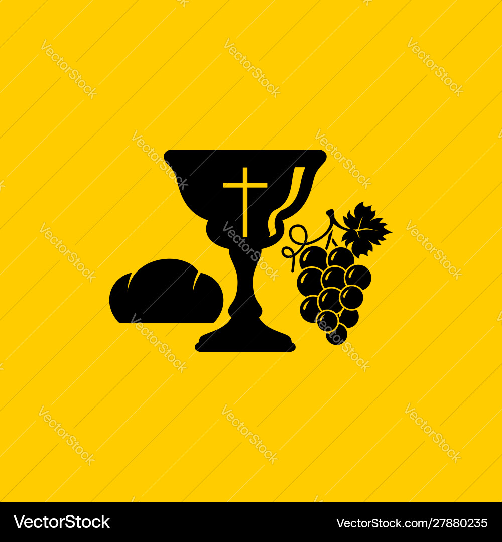 Christian Communion Symbol Royalty Free Vector Image