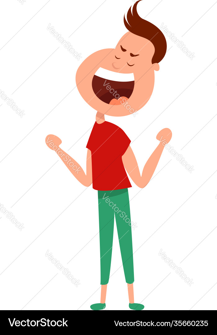 Evil laugh on white background Royalty Free Vector Image