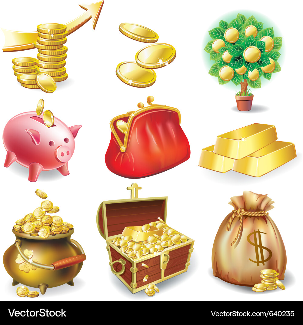 Financial design elements Royalty Free Vector Image