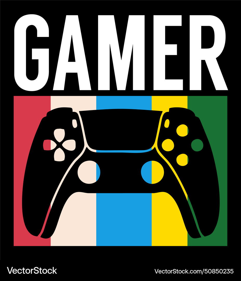 Gaming zone poster for gamer Royalty Free Vector Image