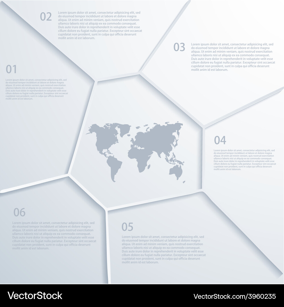 Modern map infographic Royalty Free Vector Image