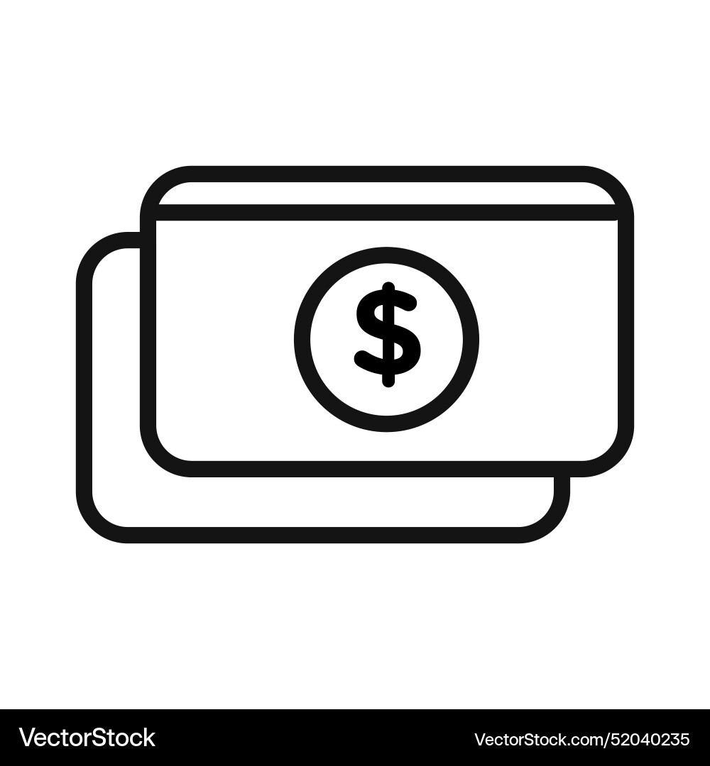 Payment method icon black and white sign Vector Image
