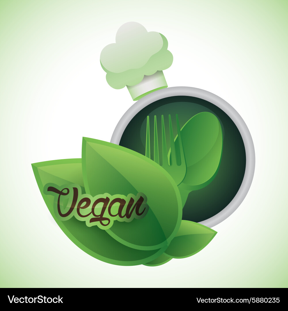 Vegan design Royalty Free Vector Image - VectorStock