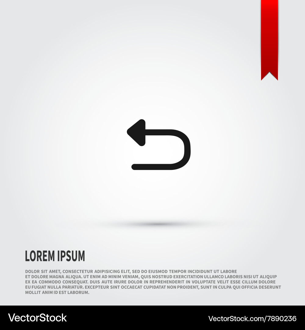 Back arrow icon Royalty Free Vector Image - VectorStock