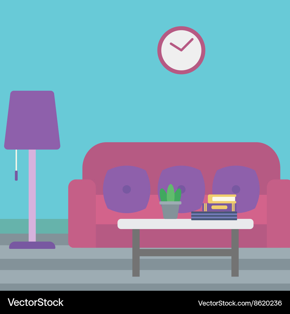 Background of living room Royalty Free Vector Image