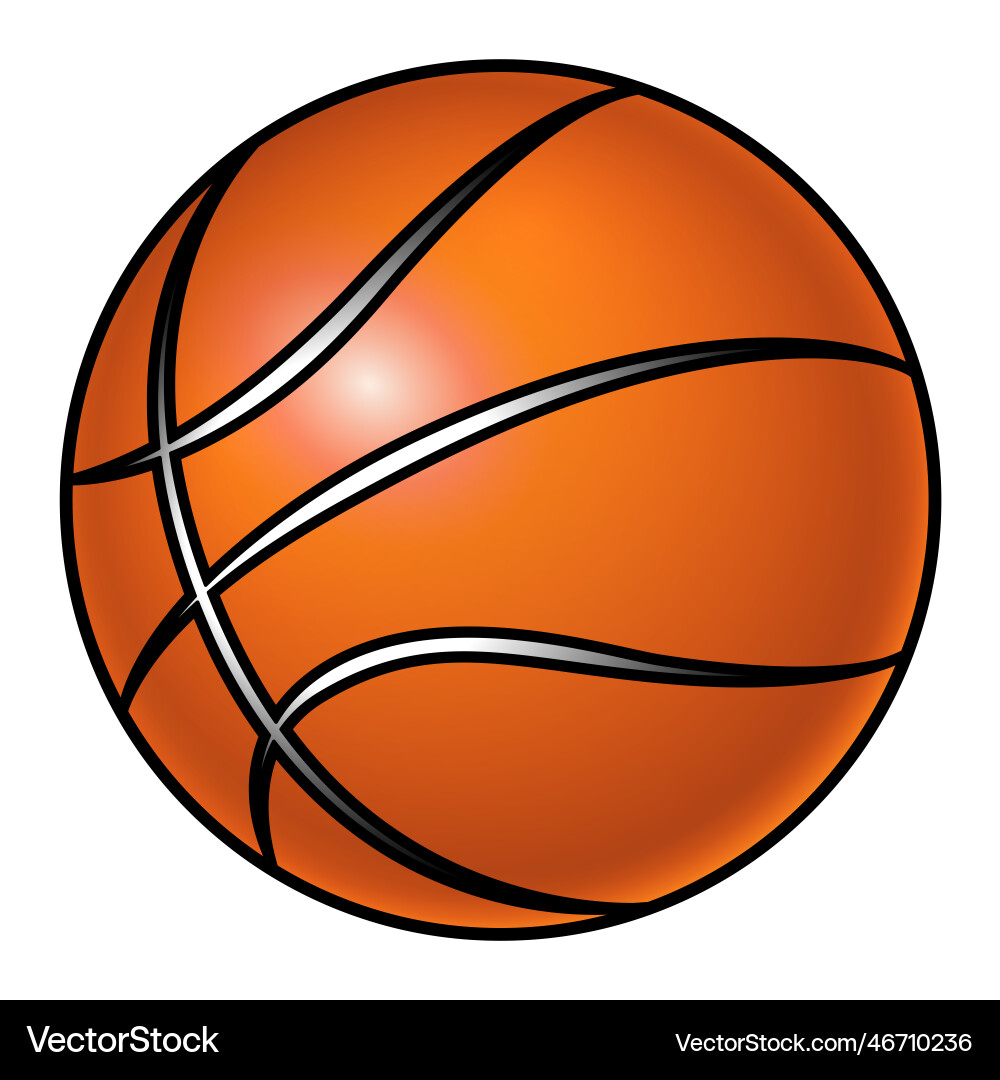 Basketball ball Royalty Free Vector Image - VectorStock