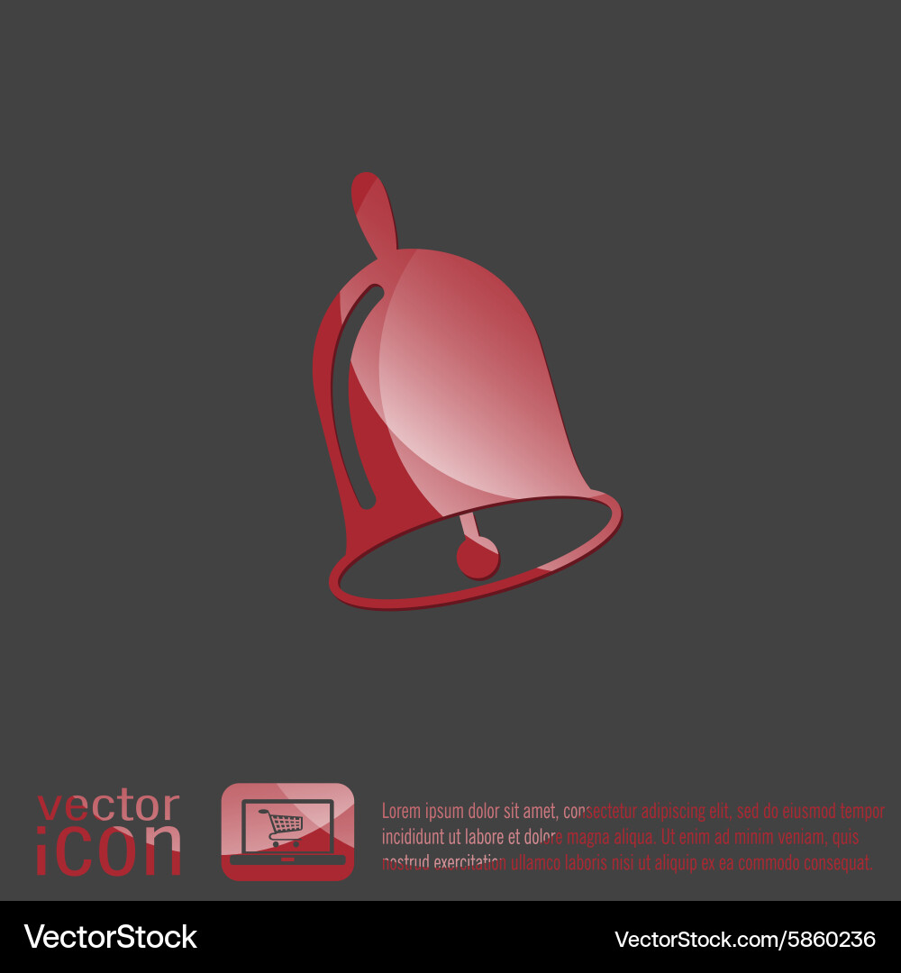 Bell first call a symbol of the school Royalty Free Vector