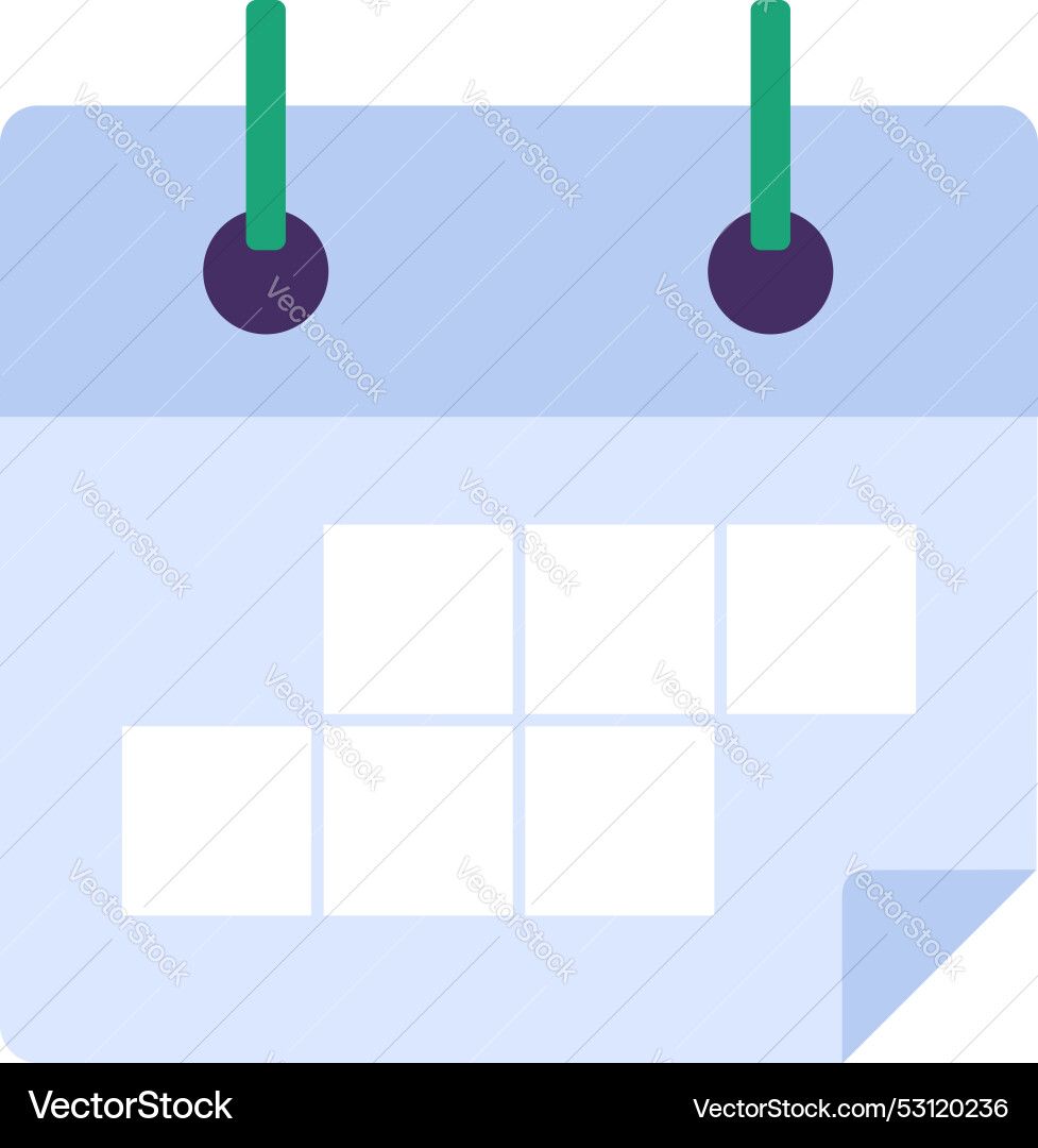 Calendar icon business element Royalty Free Vector Image