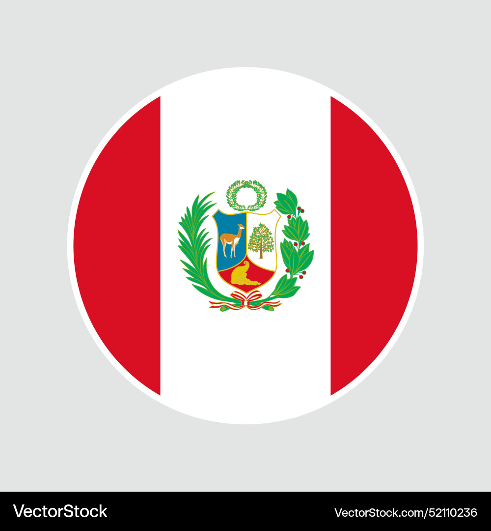 Flag of peru Royalty Free Vector Image - VectorStock