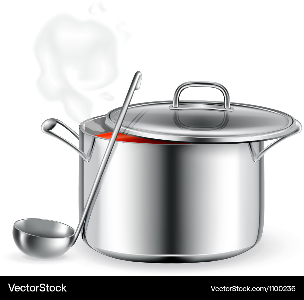 Hot soup Royalty Free Vector Image - VectorStock