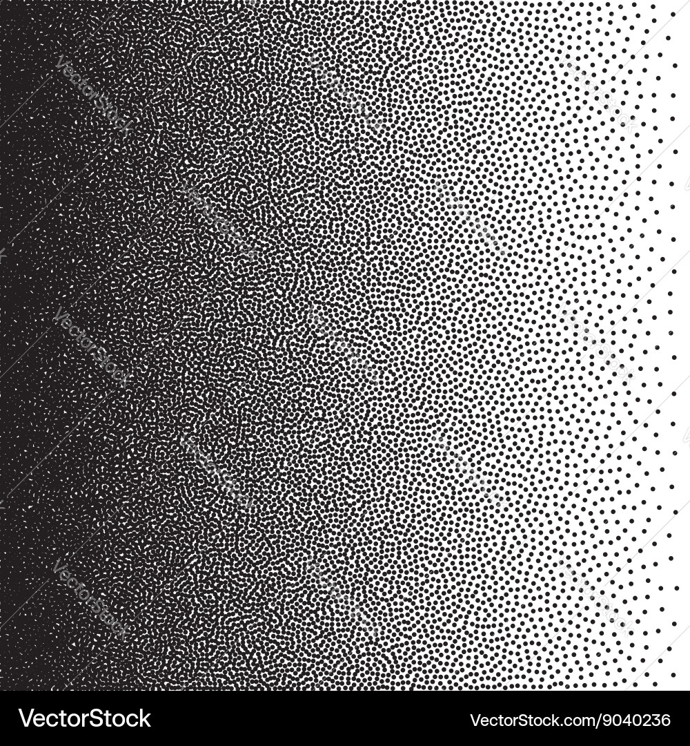 Stochastic Halftone Gradient Print Royalty Free Vector Image