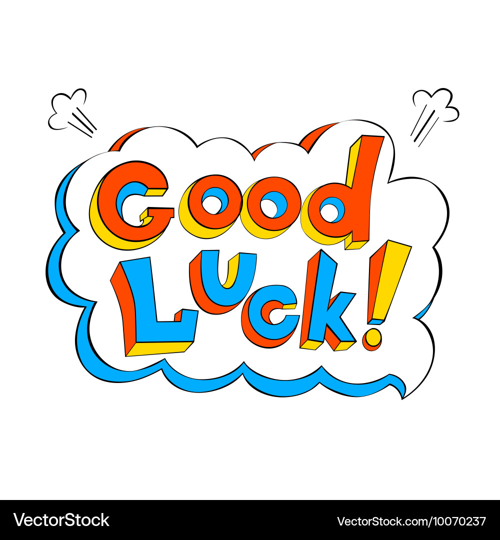 Comic Blase Glück Cartoon Skizze Lizenzfreies Vektorbild