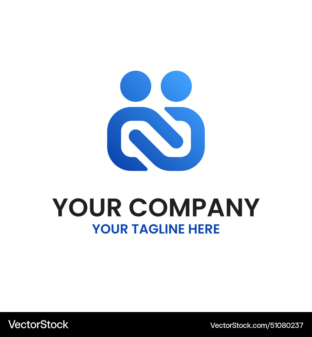 People team teamwork connect community logo Vector Image