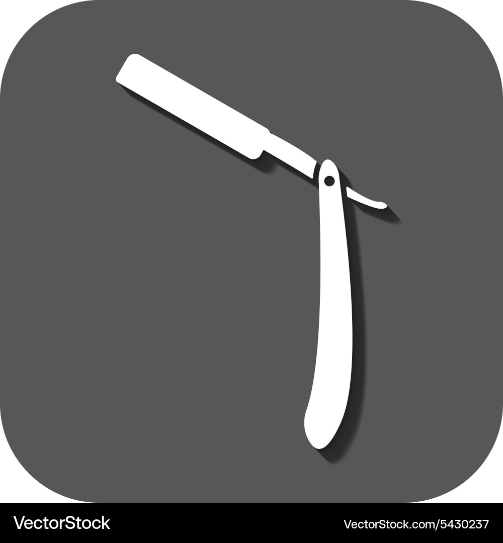 Razor icon shaver symbol flat Royalty Free Vector Image
