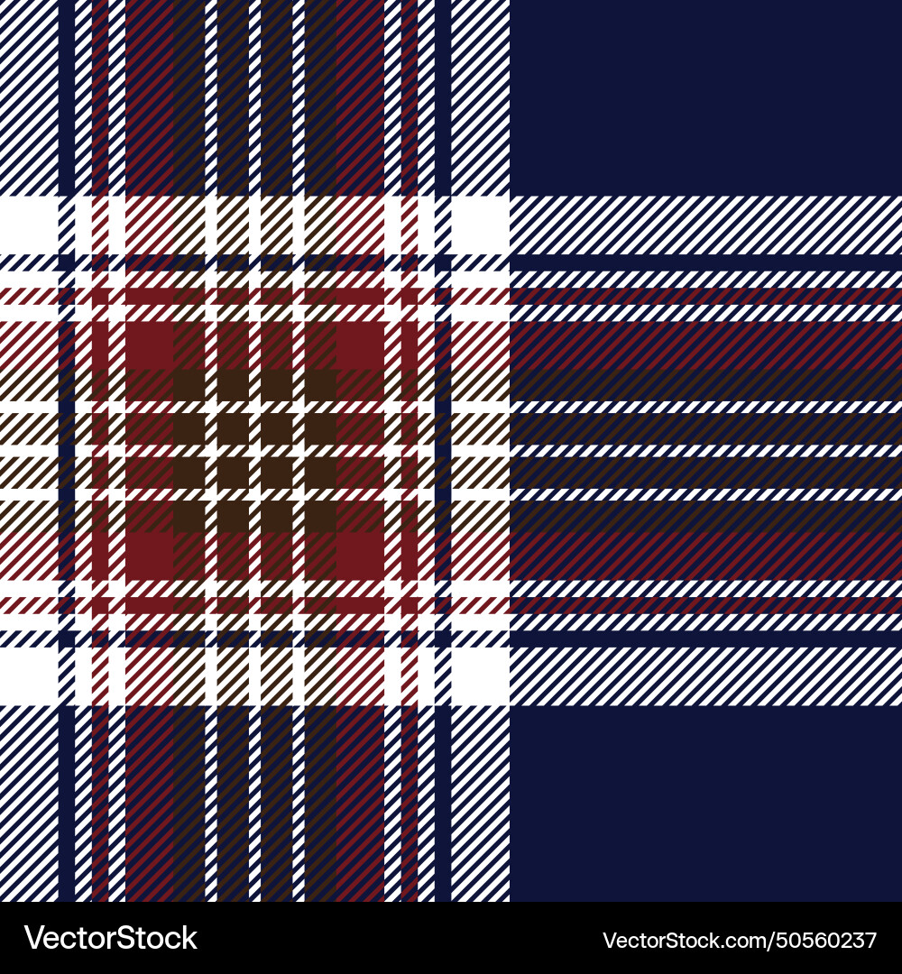 Red and blue tartan plaid pattern Royalty Free Vector Image