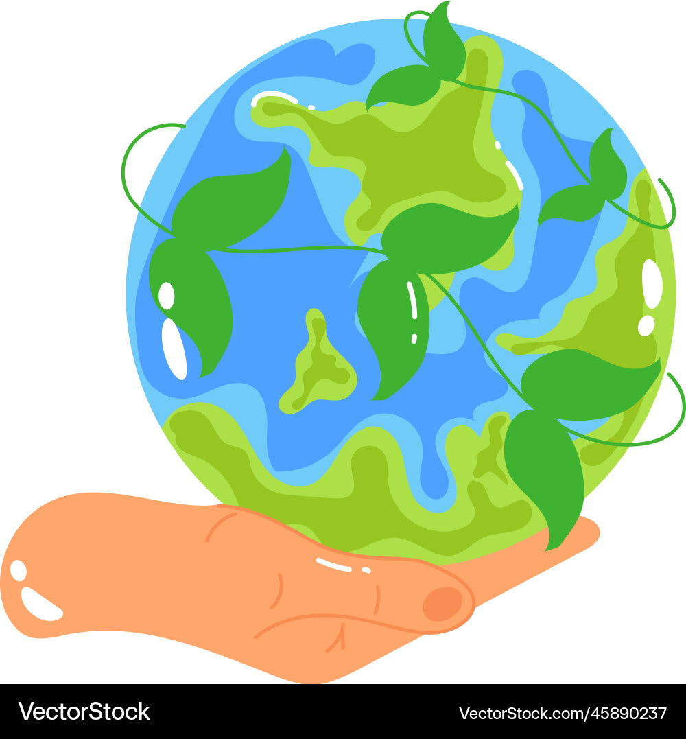 Save world Royalty Free Vector Image - VectorStock