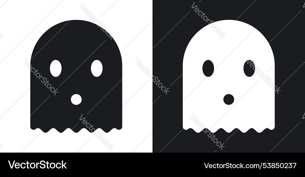 Spooky Ghost Icon Set Royalty Free Vector Image