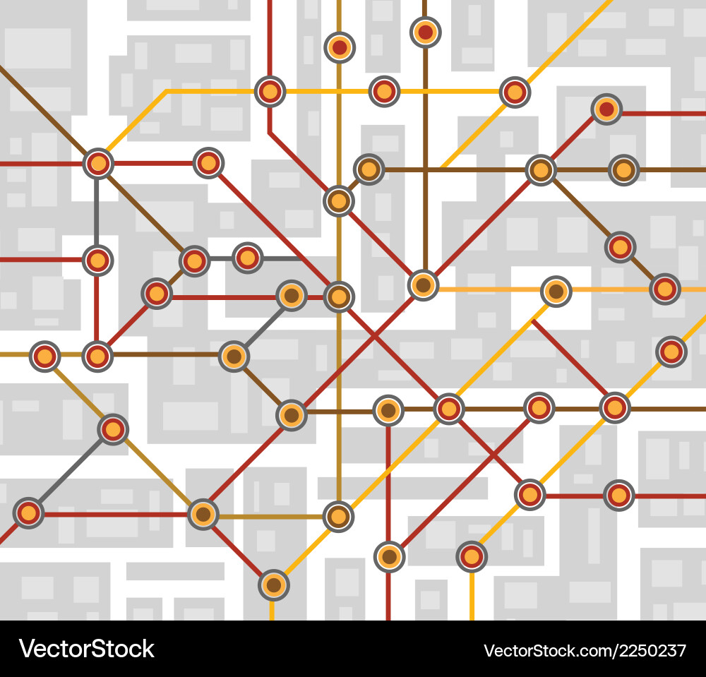 Subway map Royalty Free Vector Image - VectorStock