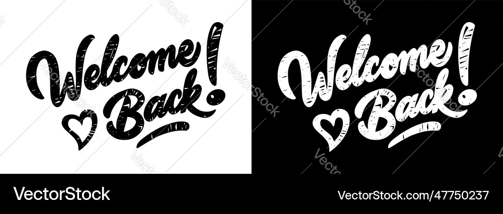 Welcome Back Chalkboard Inscription Royalty Free Vector