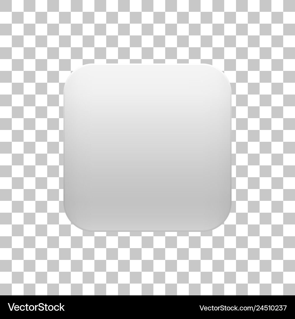 Weiß realistische leere App-Symbol-Taste Vorlage Vektorbild