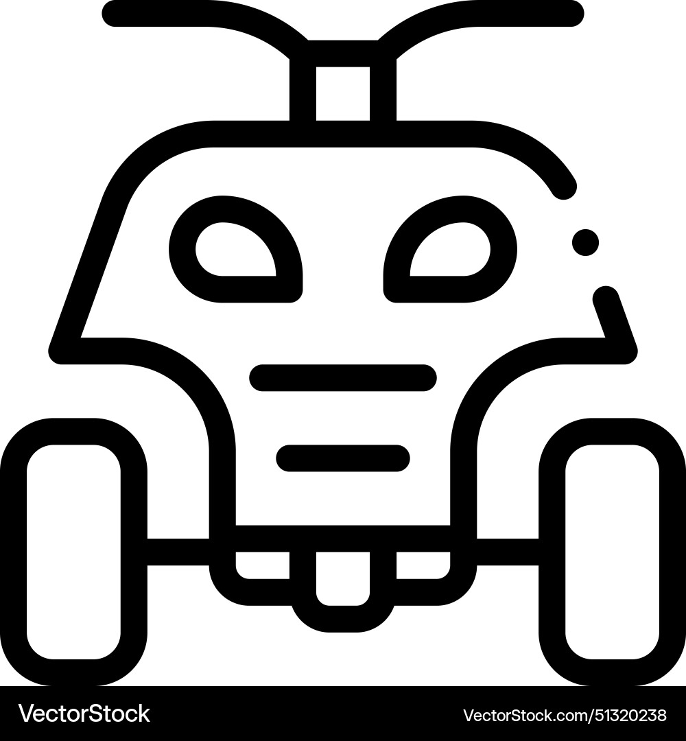 All terrain icon thin linear style design Vector Image