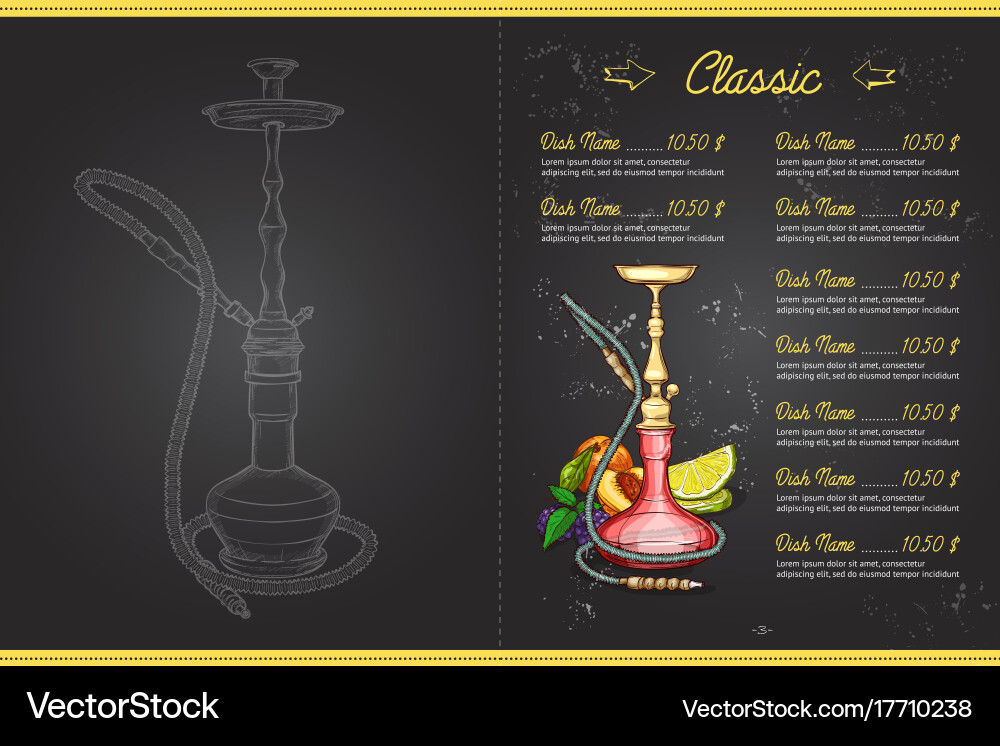 Color menu design Royalty Free Vector Image - VectorStock