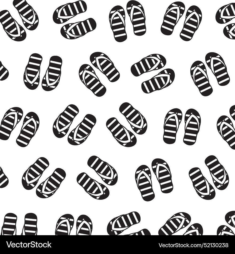 Flip flop summer pattern Royalty Free Vector Image