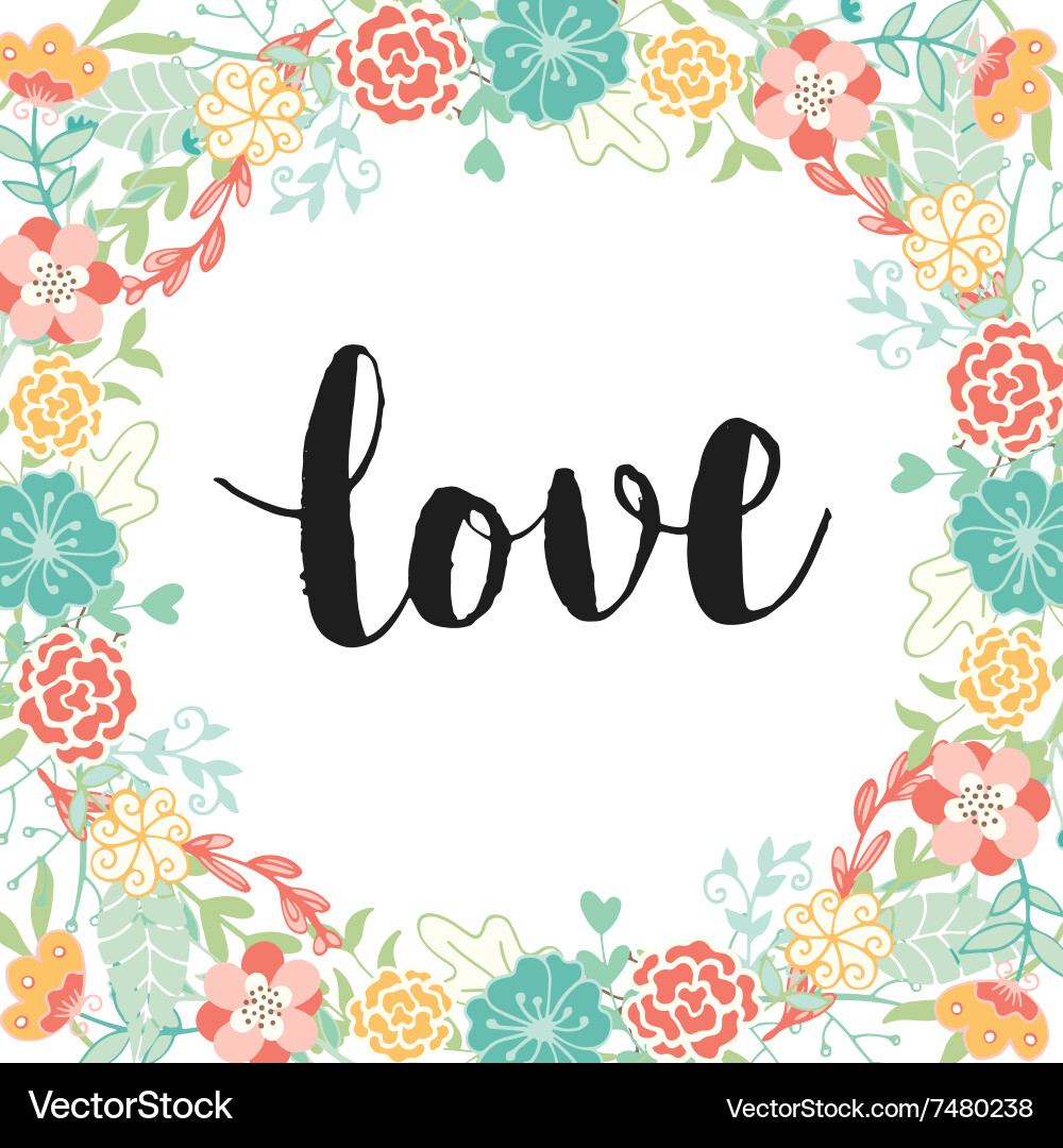 Hand drawn lettering poster Royalty Free Vector Image