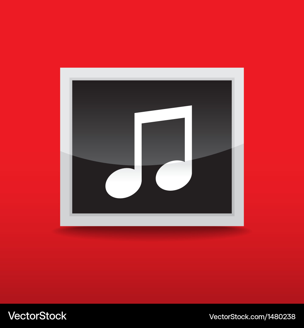 Music button Royalty Free Vector Image - VectorStock