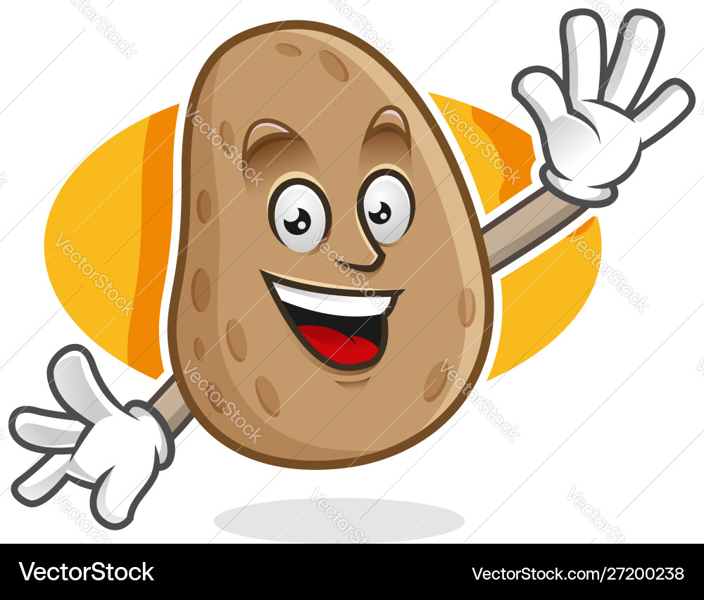 Potato character design or mascot perfect Vector Image