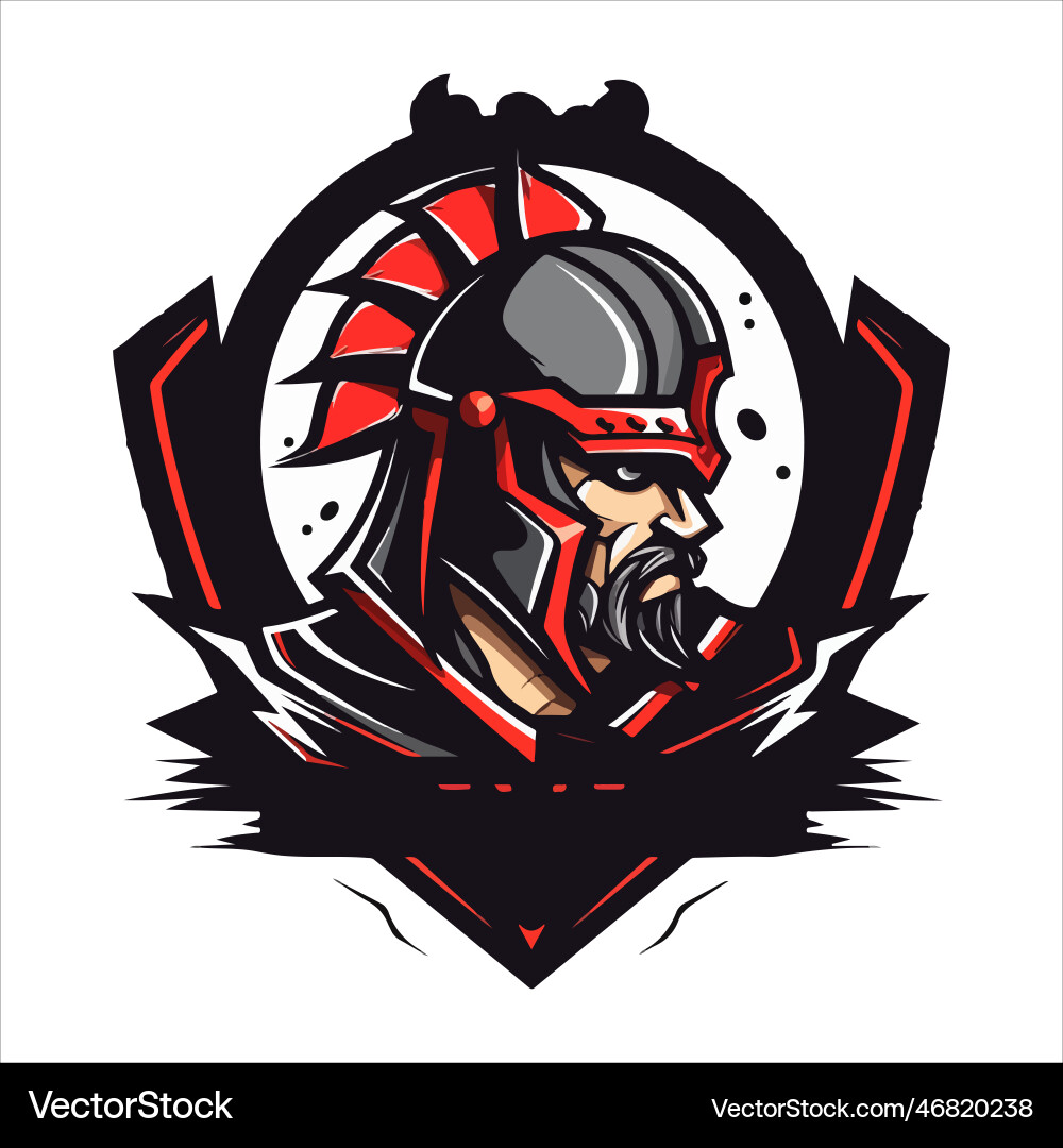 Spartan Gladiator Logo Royalty Free Vector Image