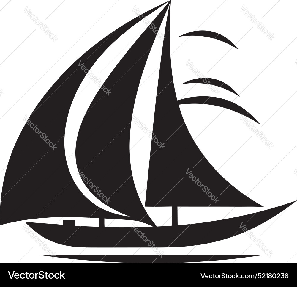 Streamlined craft simple boat icon essence Vector Image