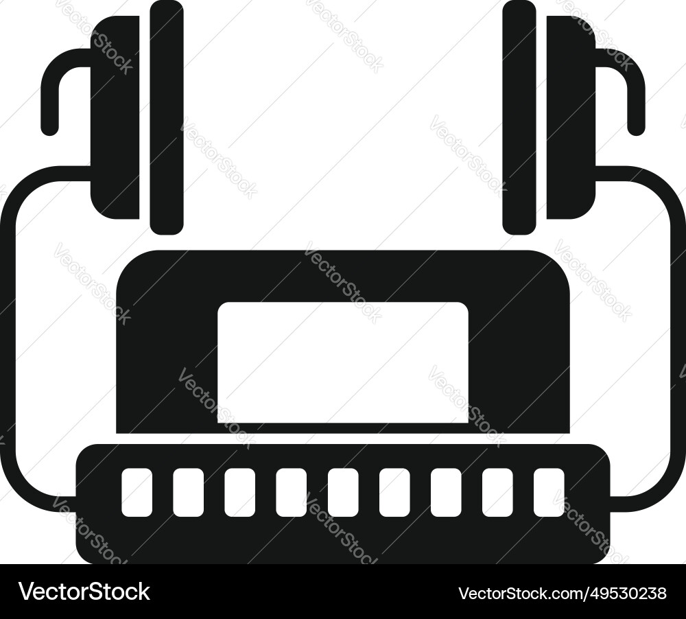 Vital defibrillator icon simple portable Vector Image