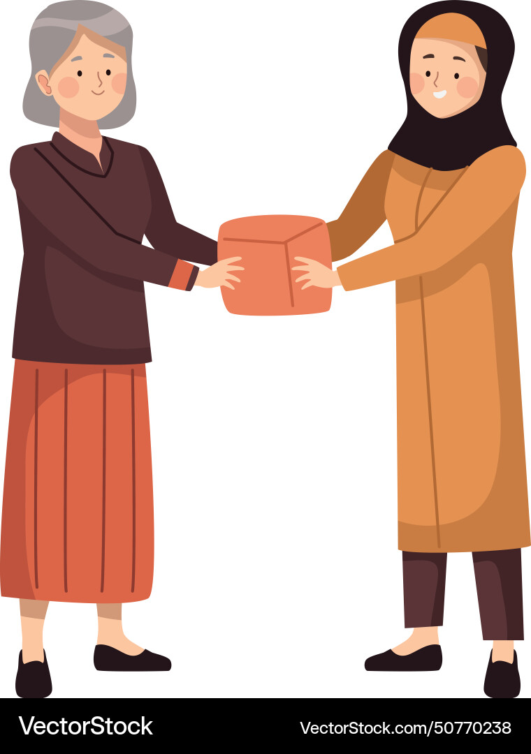 Zakat traditional charity Royalty Free Vector Image
