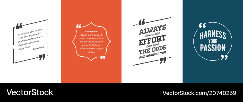 31 quotes Royalty Free Vector Image - VectorStock