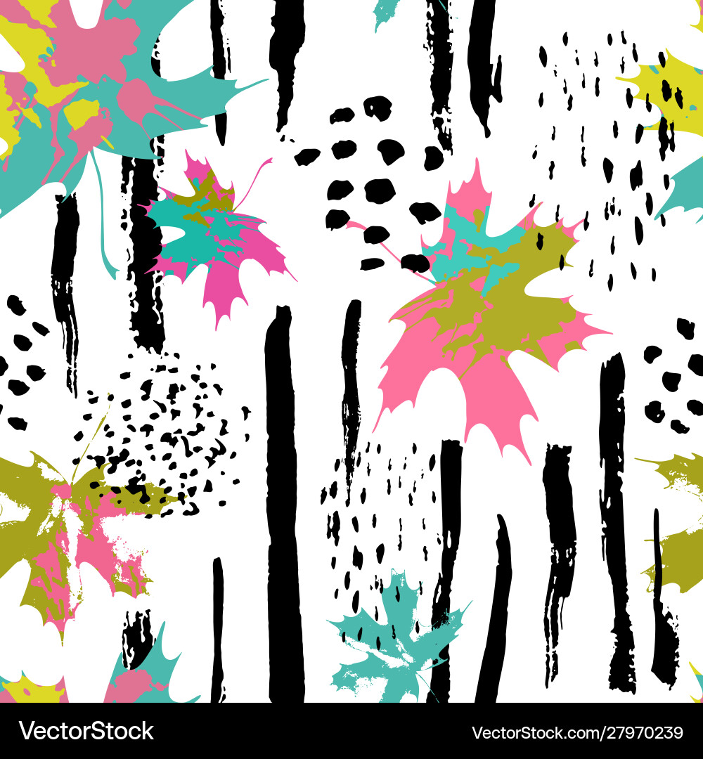 Autumn abstract drawing modern – Royalty-Free Vector | VectorStock