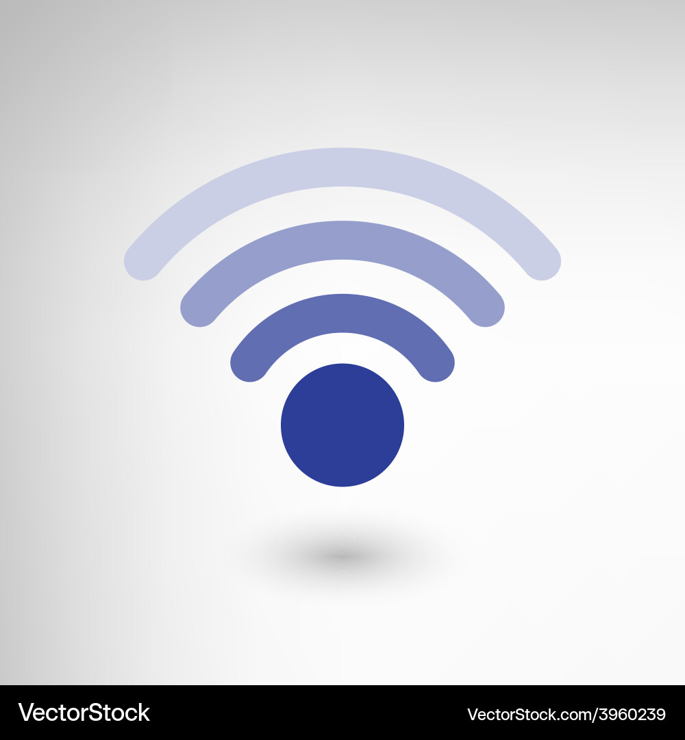 Creative wireless symbol Royalty Free Vector Image