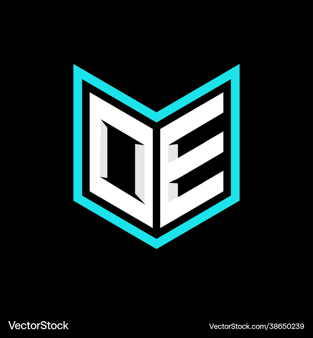 Oe initial logo monogram designs modern templates Vector Image