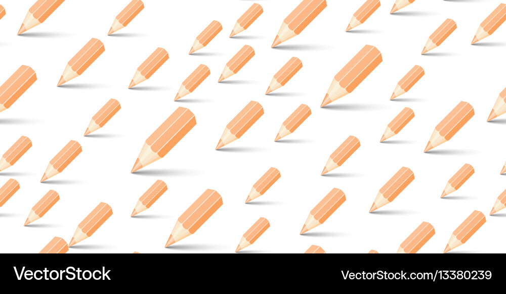 Pencil seamless isolated Royalty Free Vector Image