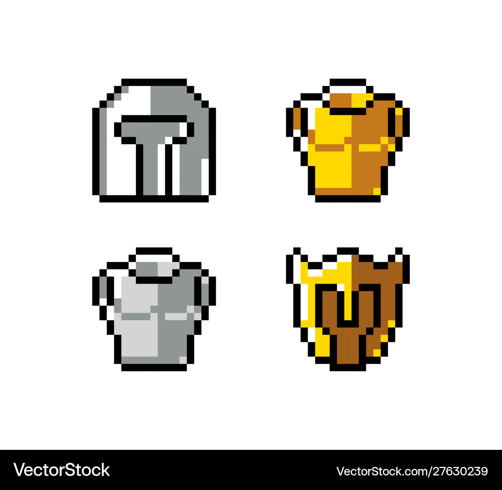 Pixel object art Royalty Free Vector Image - VectorStock