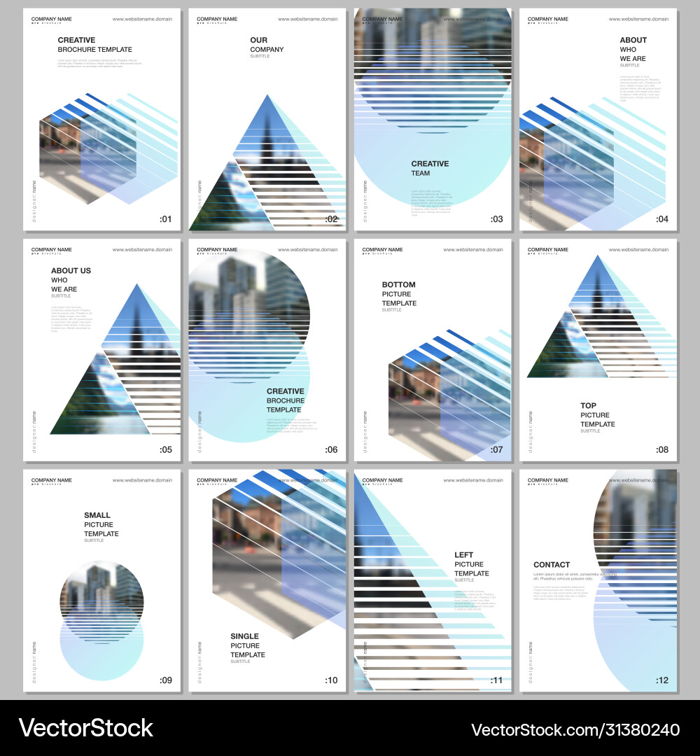 A4 brochure layout covers design templates Vector Image