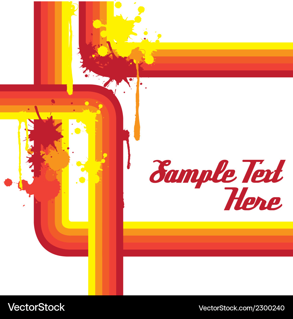 Abstract design with lines in warm colors Vector Image
