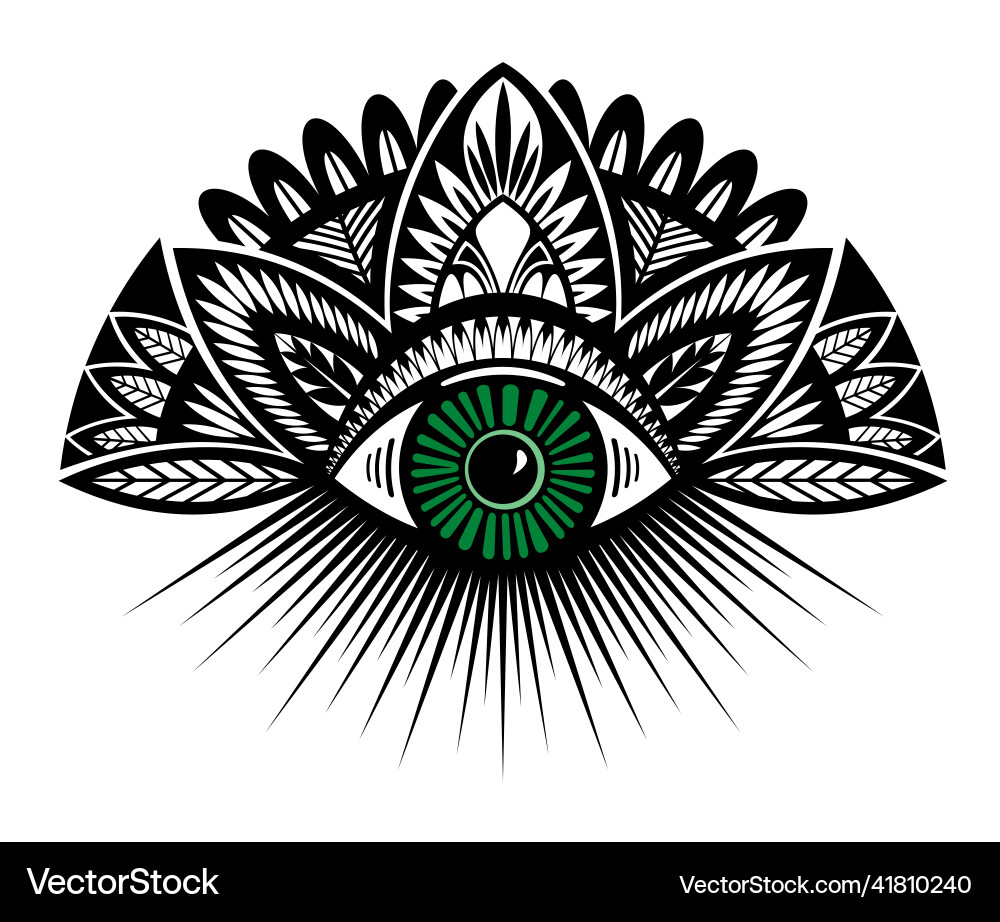 All seeing eye Royalty Free Vector Image - VectorStock