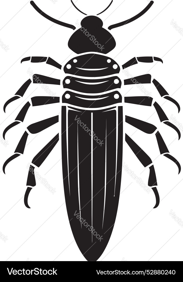 Elegance in silverfish logo shiny silverfish Vector Image