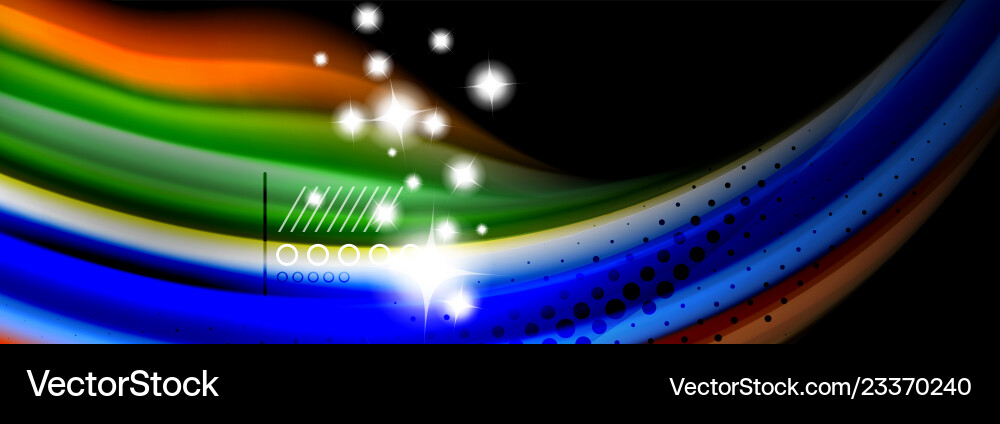 Fluid liquid wave pattern Royalty Free Vector Image