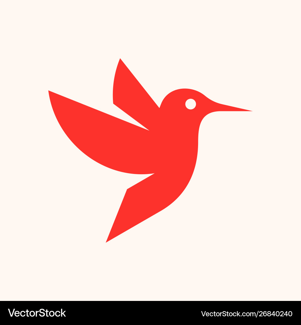 Hummingbird logo Royalty Free Vector Image - VectorStock